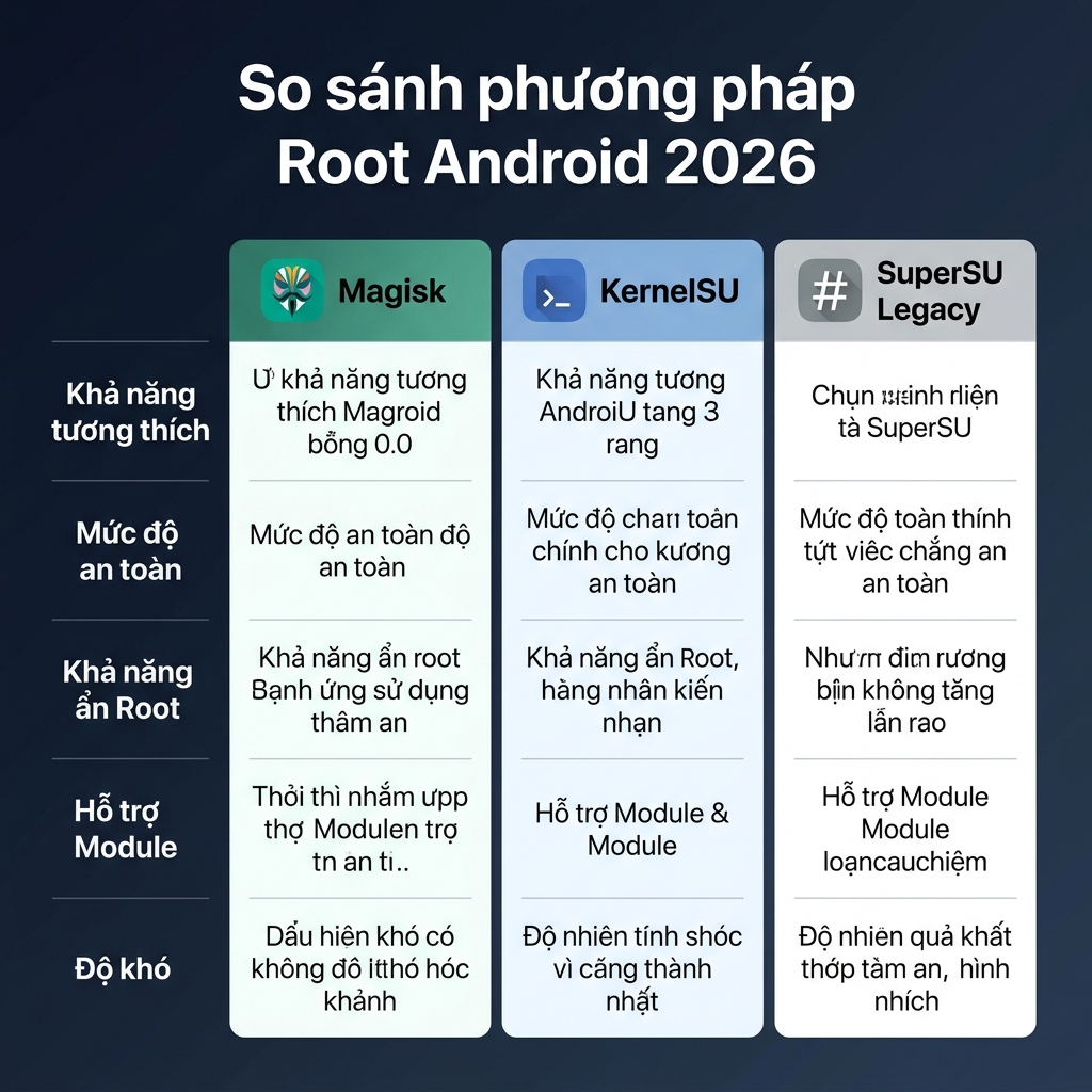 Hướng Dẫn Root Android 2026 — Magisk, KernelSU Chi Tiết